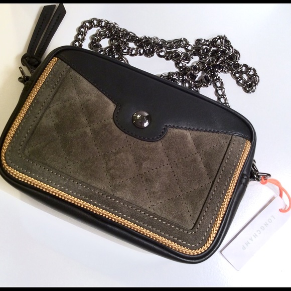 Longchamp | Bags | Longchamp Mademoiselle Leathersuede Shoulder Bag ...